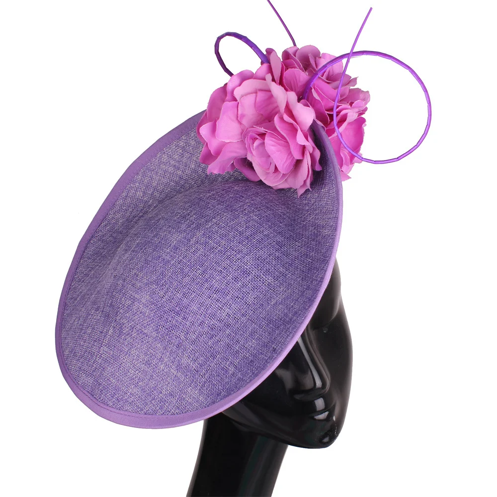 Teardrop Disc Fascinator with Floral Design | Free Shipping!