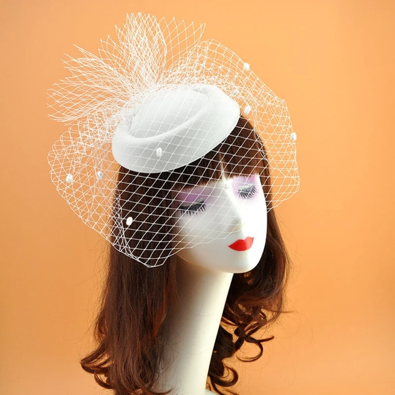 Veiled Fascinator with Polka Dot Design | Free Shipping!