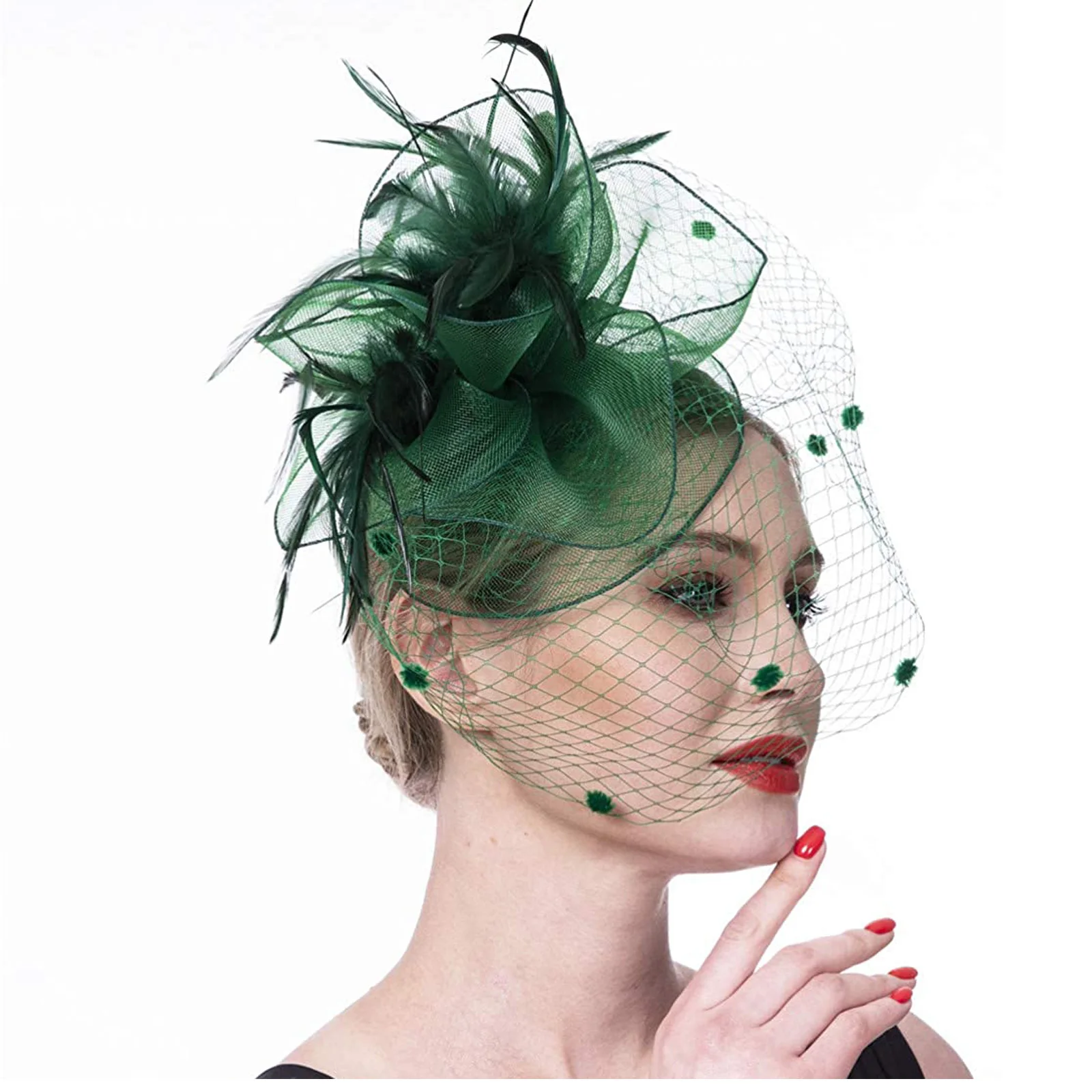 Whimsical Faux Fur Headpiece with Mesh | Free Shipping!